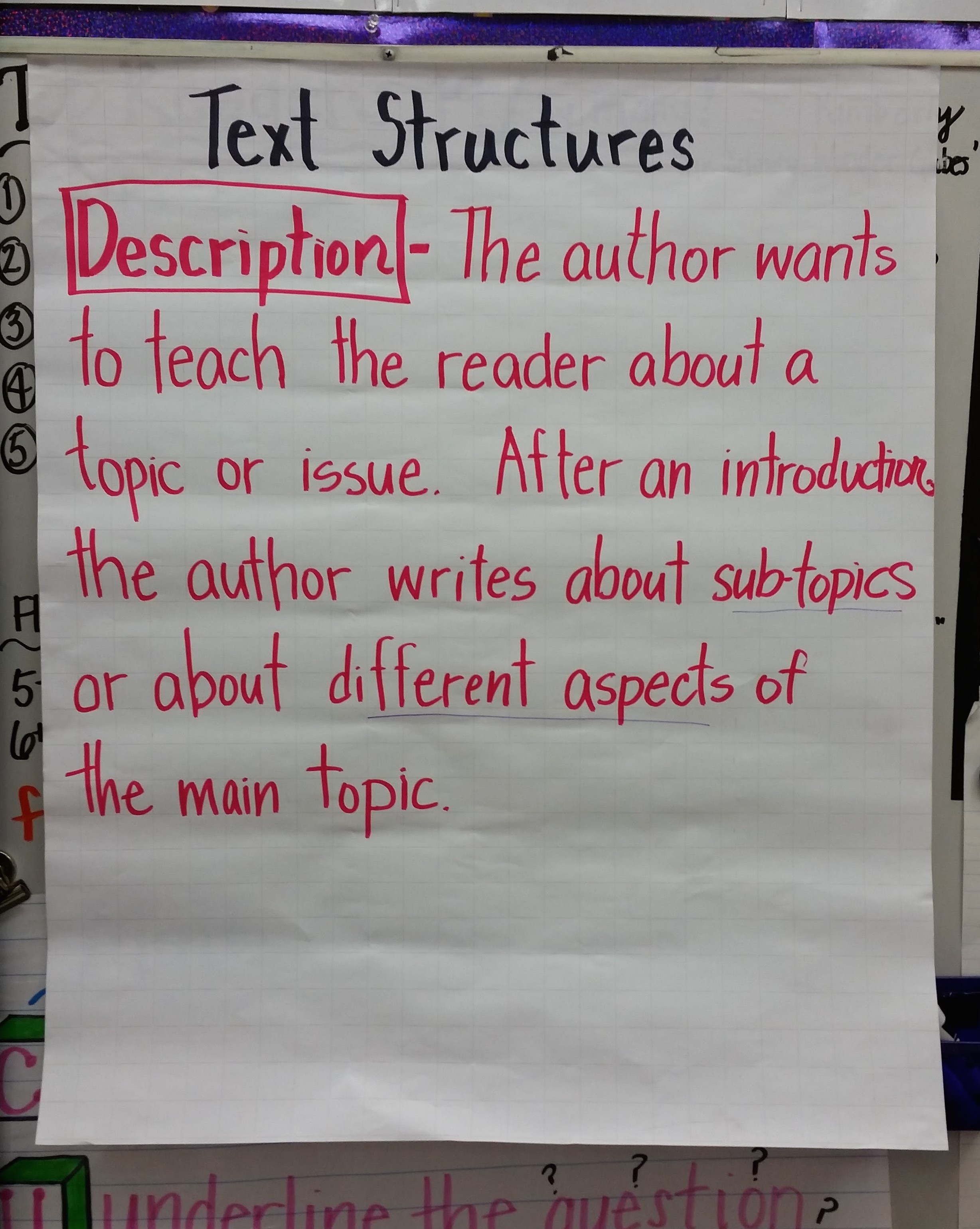 Descriptive Text Structure